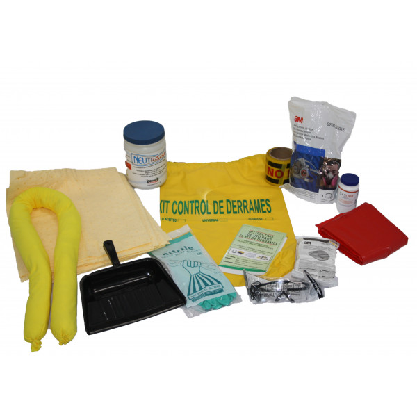 Kit de derrames, para ácidos, químicos, electromanfer