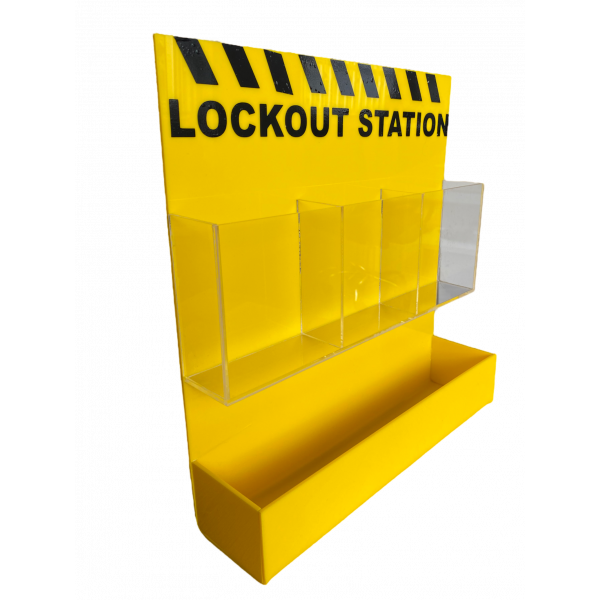Tablero acrílico para estación lockout
